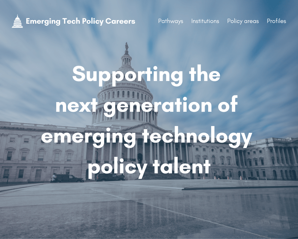 About this website | Emerging Technology Policy Careers
